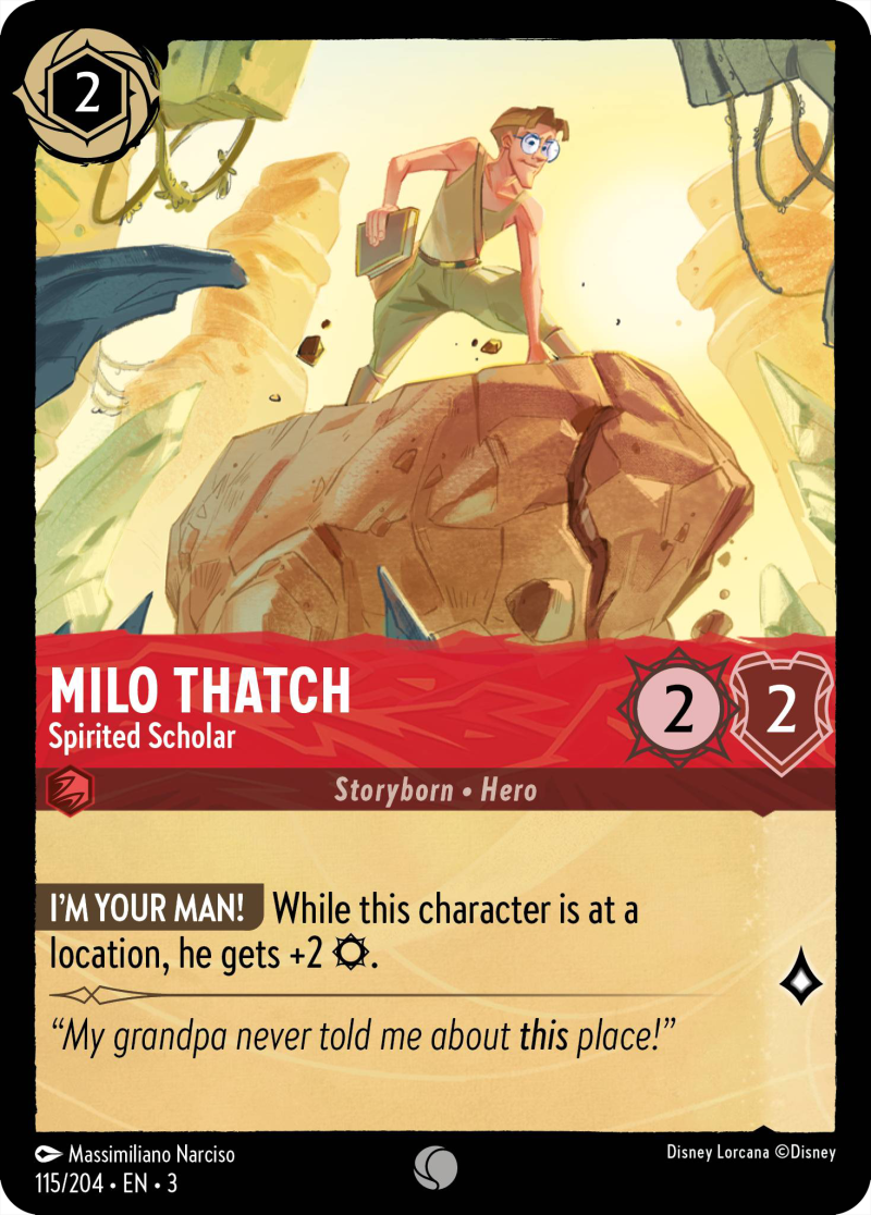Milo Thatch (character) - Mushu Report (Lorcana Wiki)