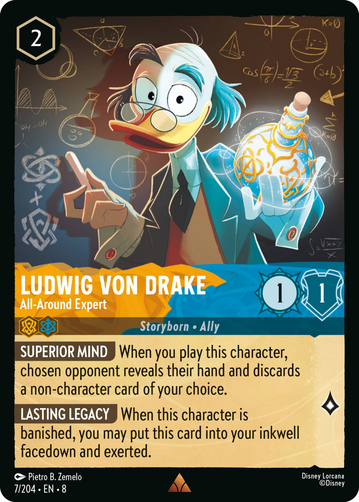 Ludwig von Drake - All‐Around Expert - Mushu Report (Lorcana Wiki)