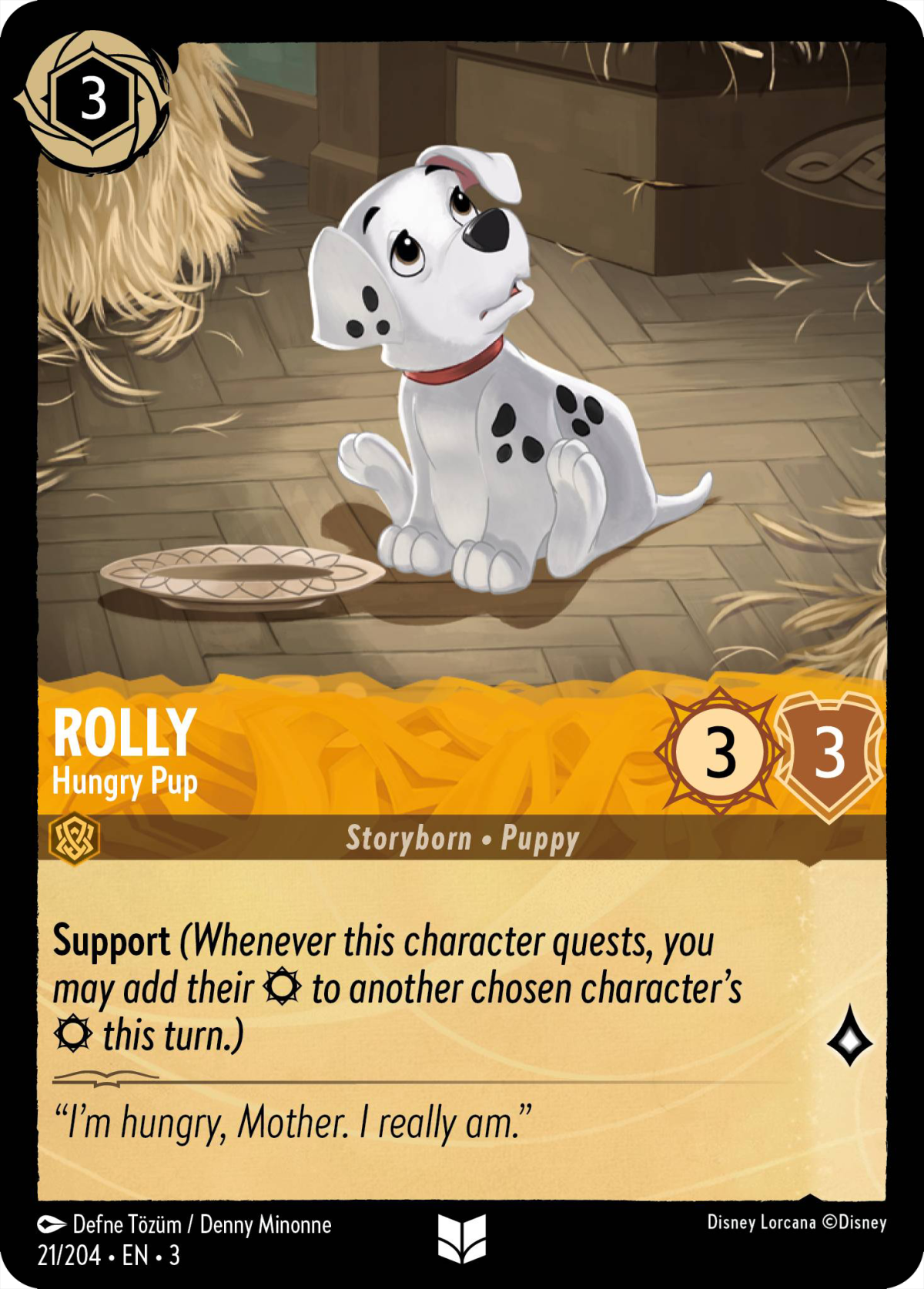 Rolly - Hungry Pup - Mushu Report (Lorcana Wiki)