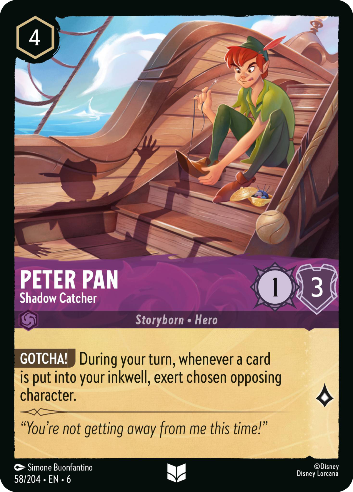 Peter Pan - Shadow Catcher - Mushu Report (Lorcana Wiki)