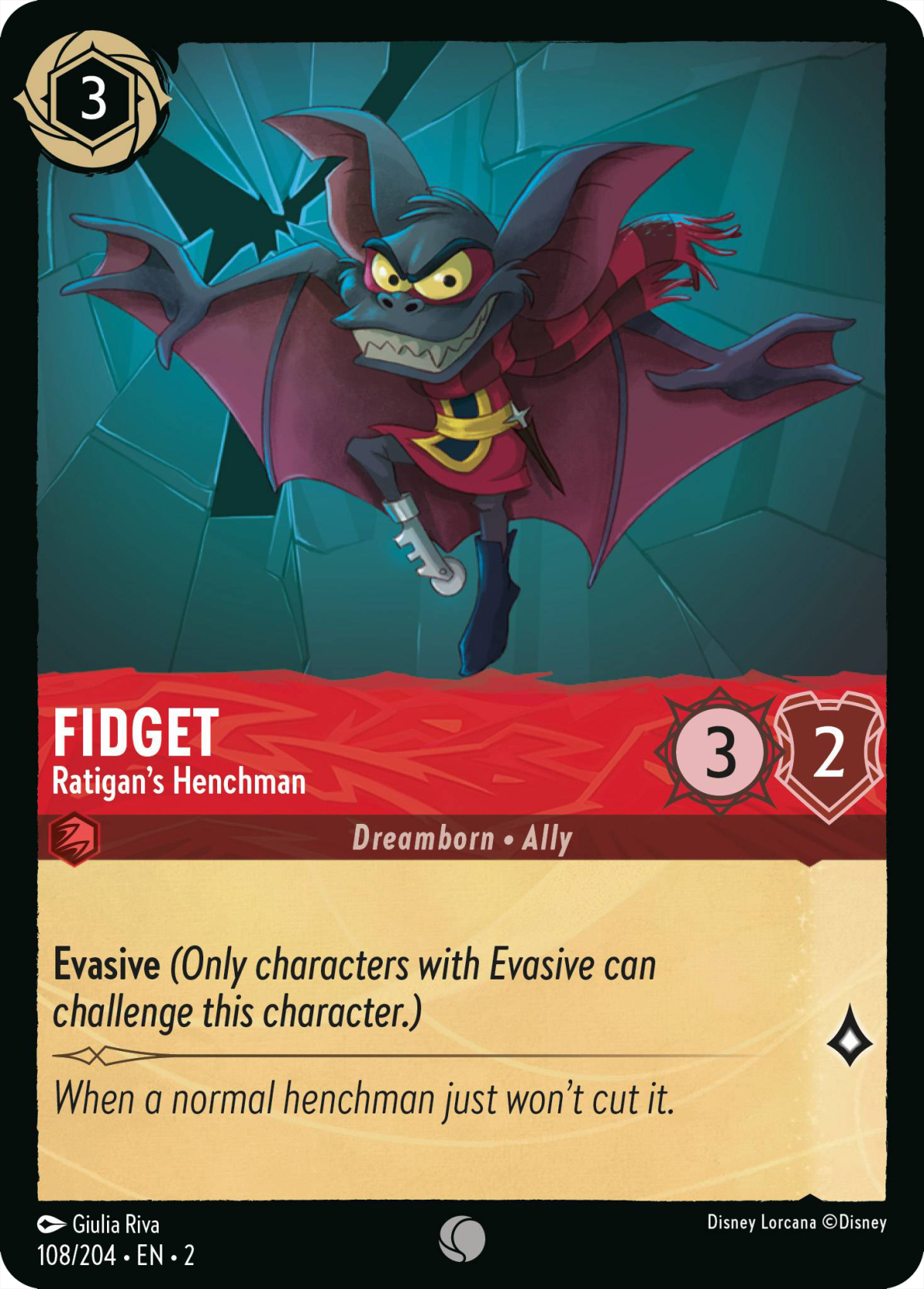 Fidget (character) - Mushu Report (Lorcana Wiki)