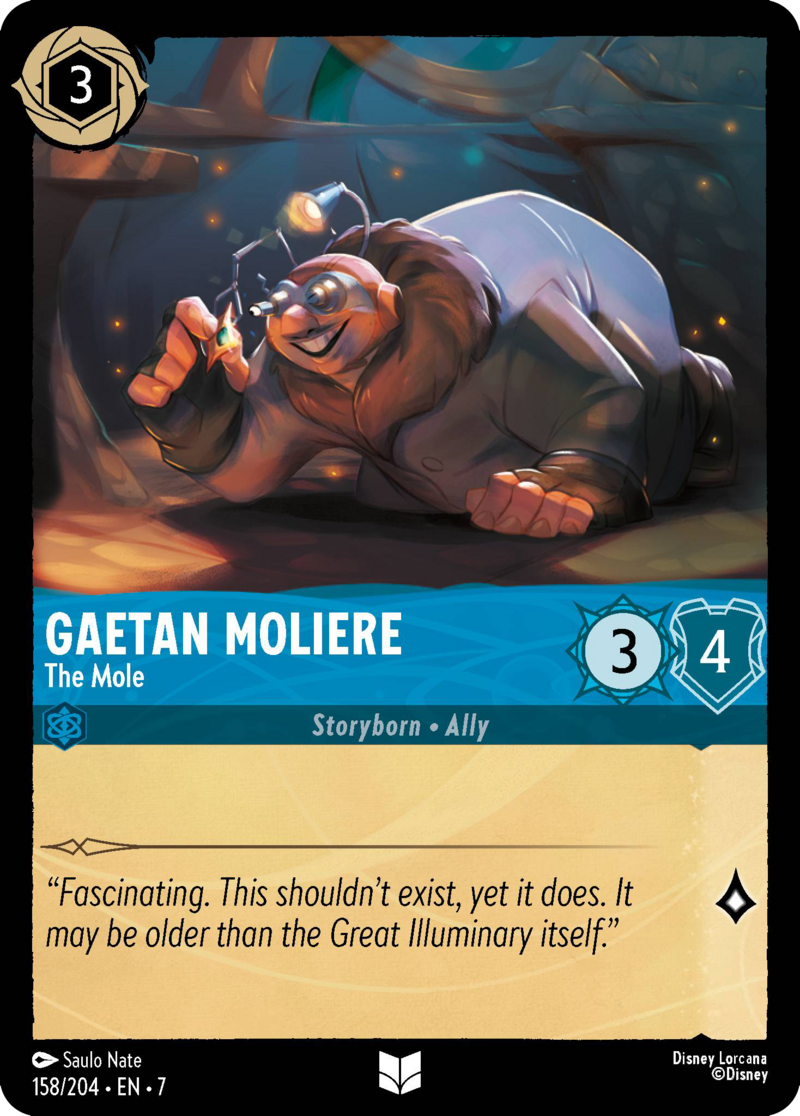 Gaetan Moliere (character) - Mushu Report (Lorcana Wiki)