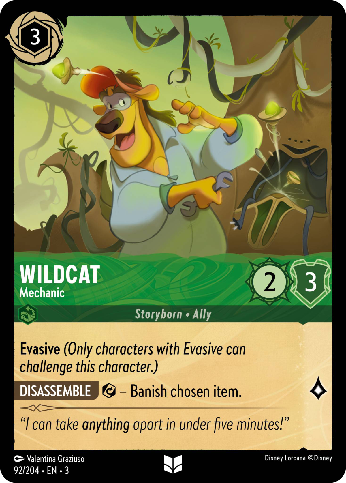Wildcat - Mechanic - Mushu Report (Lorcana Wiki)