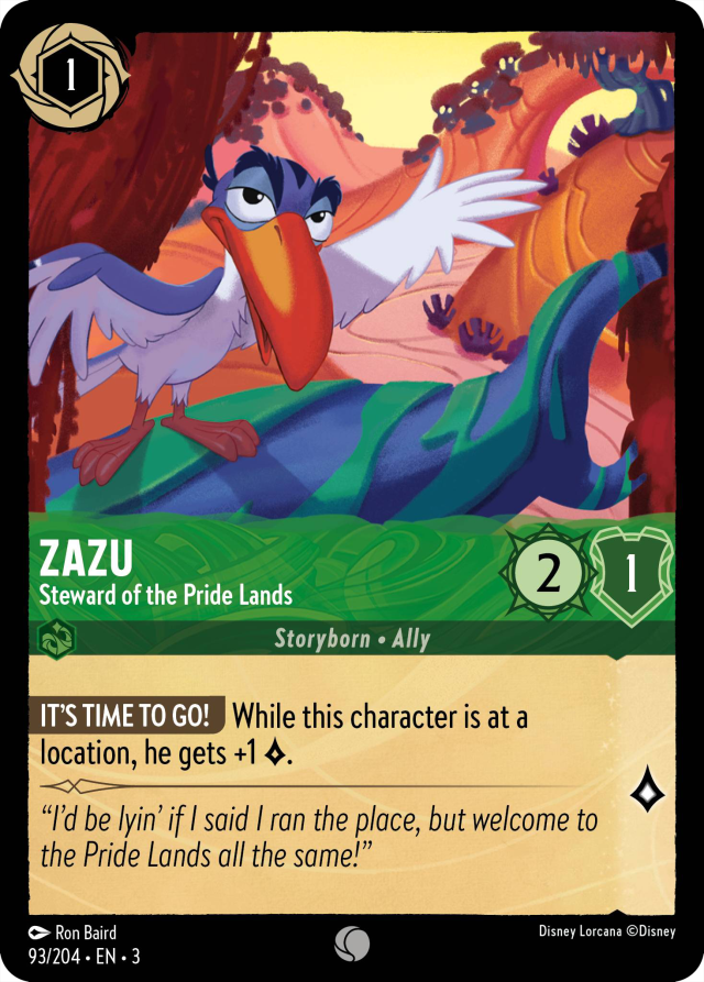 Zazu (character) - Mushu Report (Lorcana Wiki)