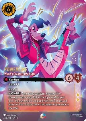 Powerline - World's Greatest Rock Star - Mushu Report (Lorcana Wiki)