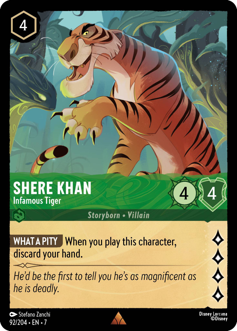Shere Khan - Infamous Tiger - Mushu Report (Lorcana Wiki)