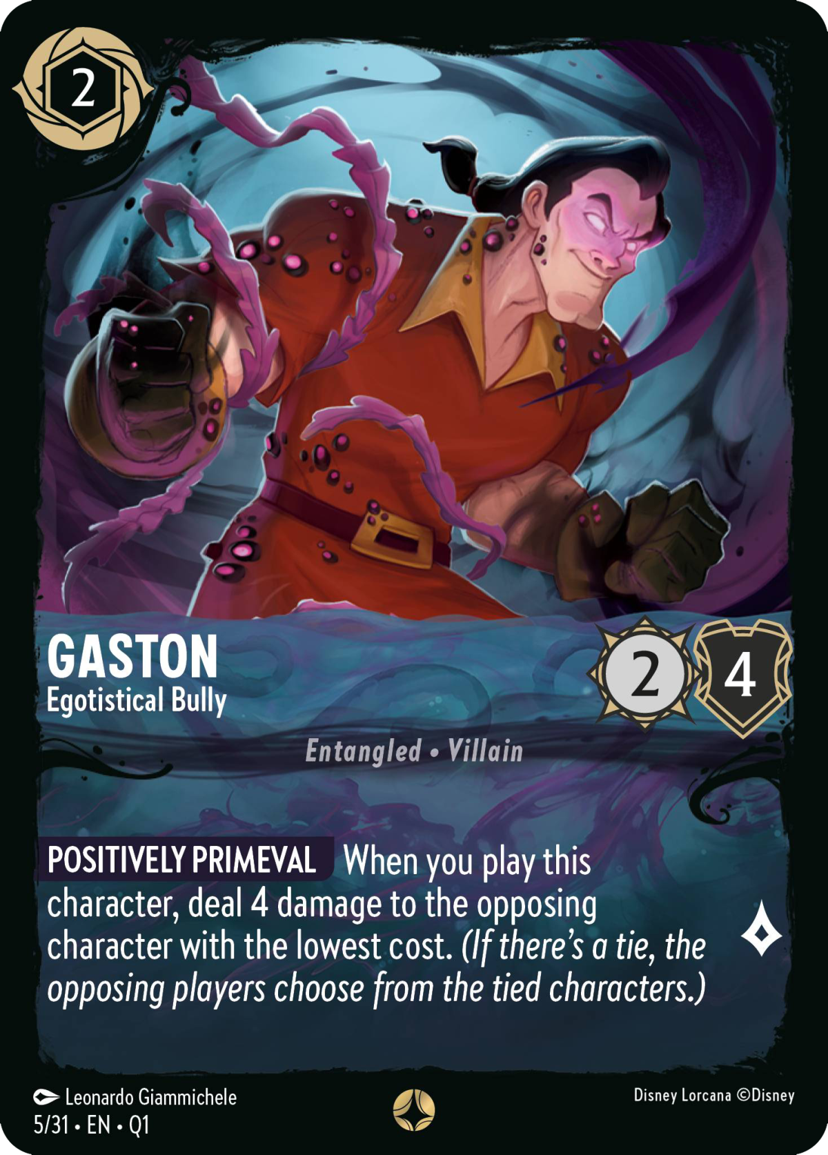 Gaston - Egotistical Bully - Mushu Report (Lorcana Wiki)