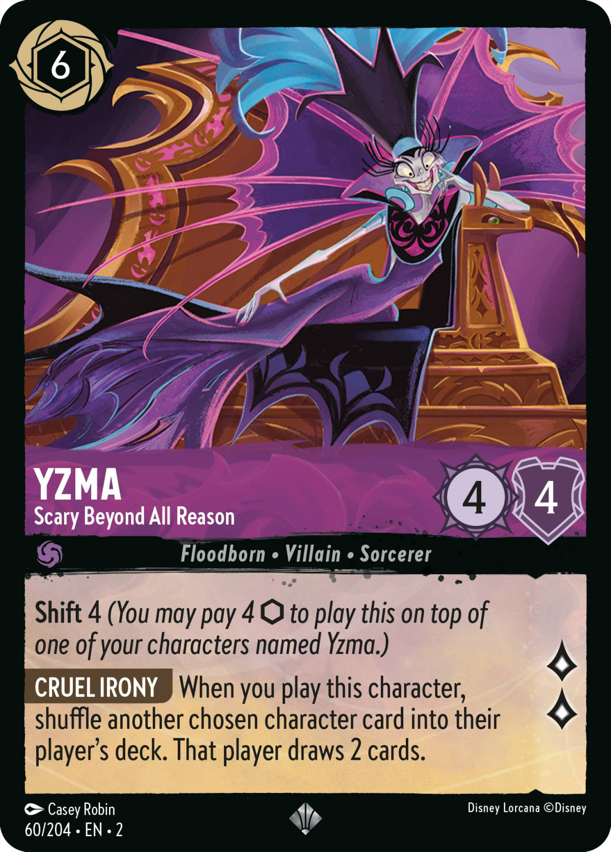 Rulings:Yzma - Scary Beyond All Reason - Mushu Report (Lorcana Wiki)