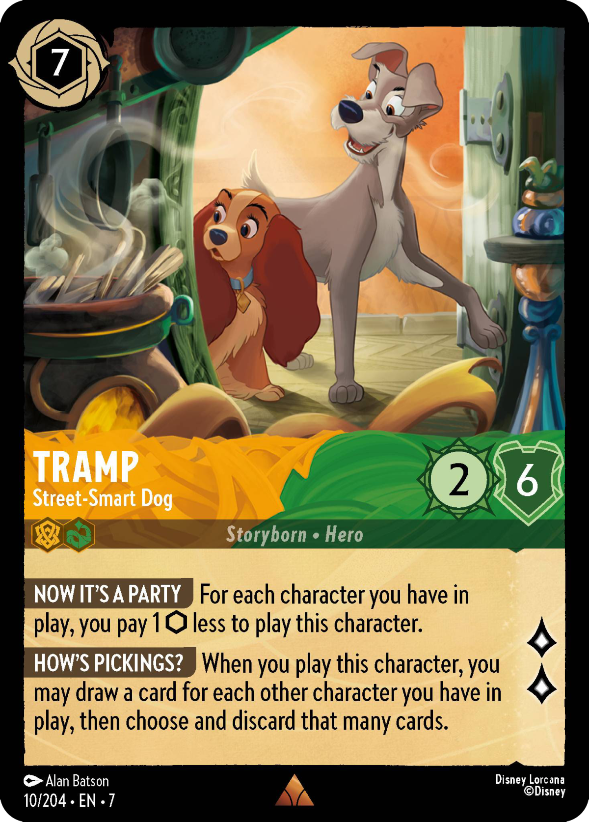 Tramp - Street‐Smart Dog - Mushu Report (Lorcana Wiki)