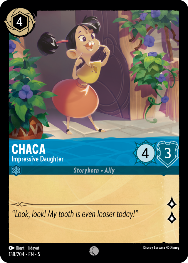 Chaca (character) - Mushu Report (Lorcana Wiki)