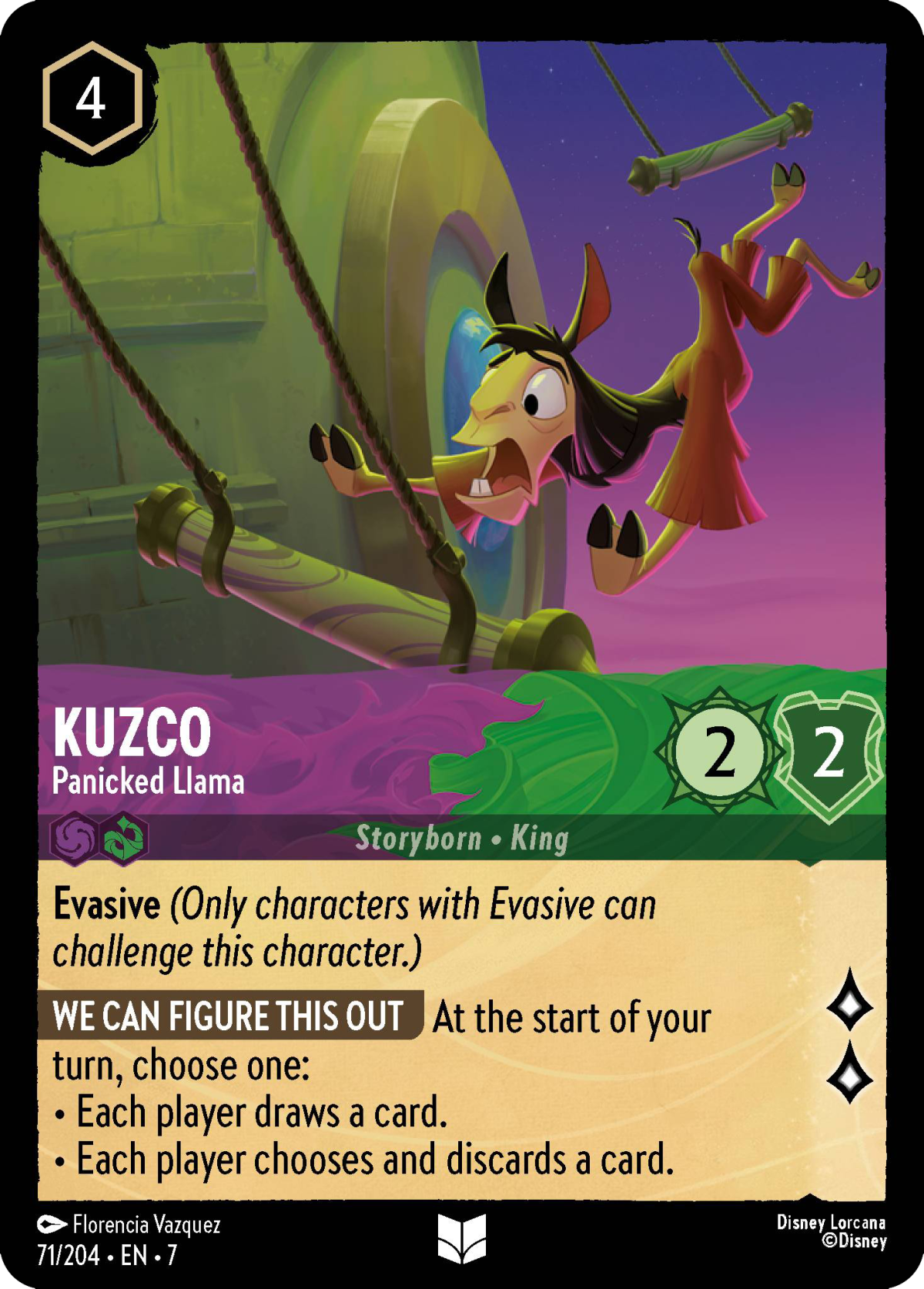 Kuzco - Panicked Llama - Mushu Report (Lorcana Wiki)