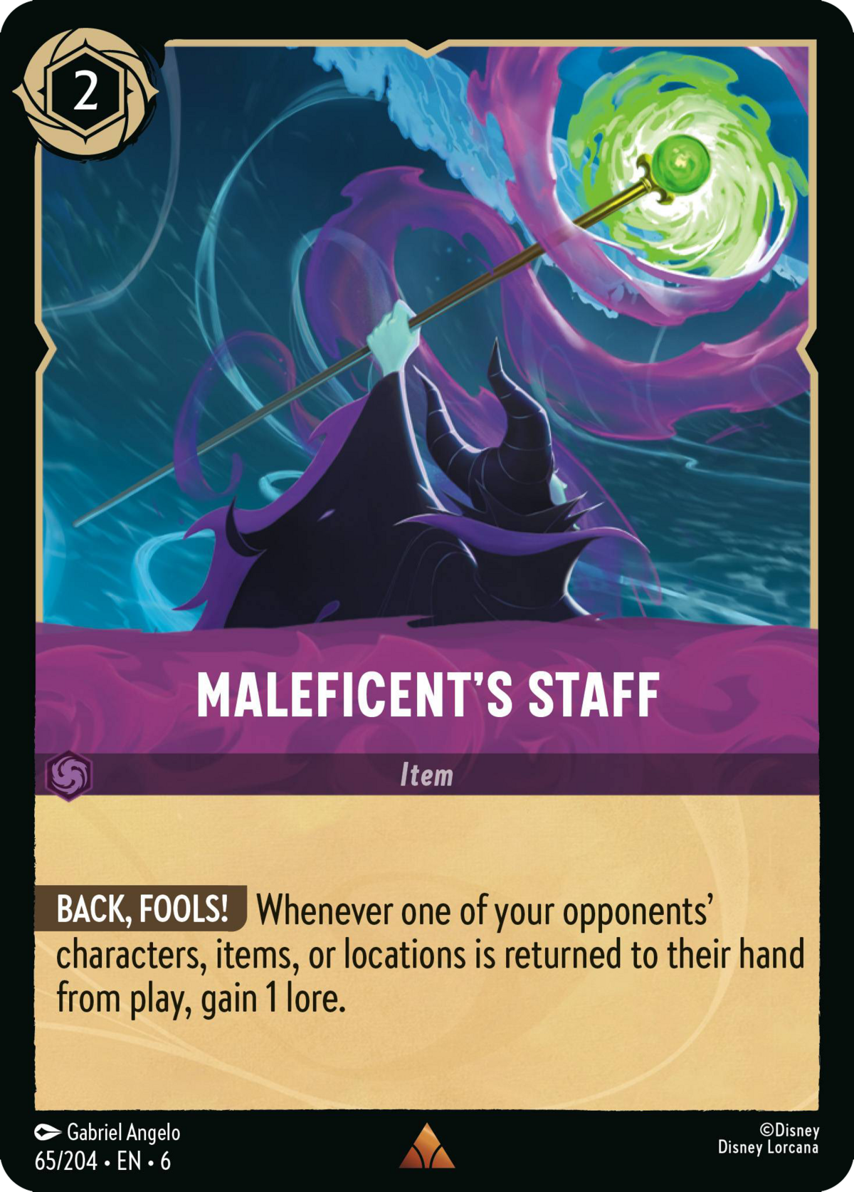 Maleficent's Staff - Mushu Report (Lorcana Wiki)