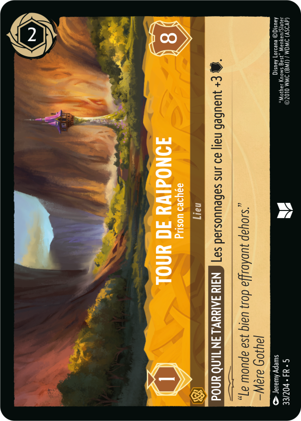 Rapunzel's Tower - Secluded Prison - Mushu Report (Lorcana Wiki)