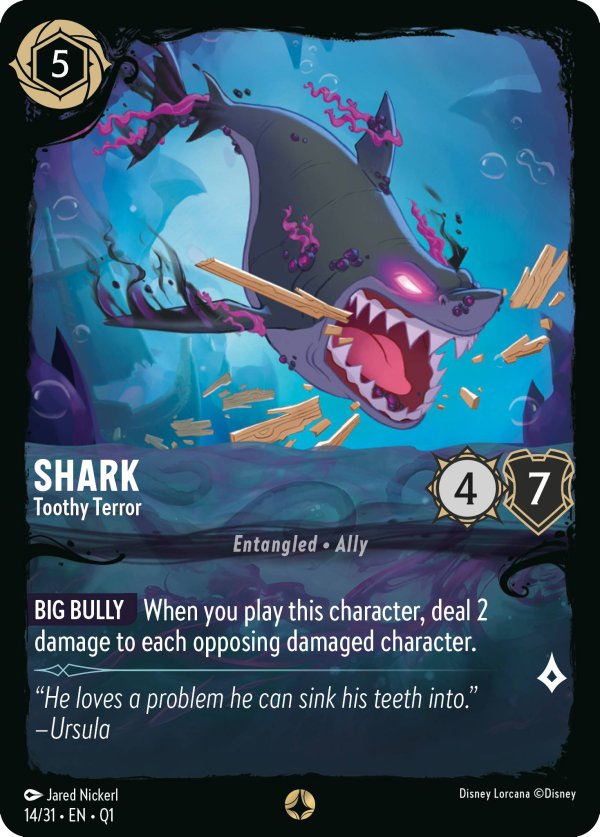 Shark - Toothy Terror - Mushu Report (Lorcana Wiki)
