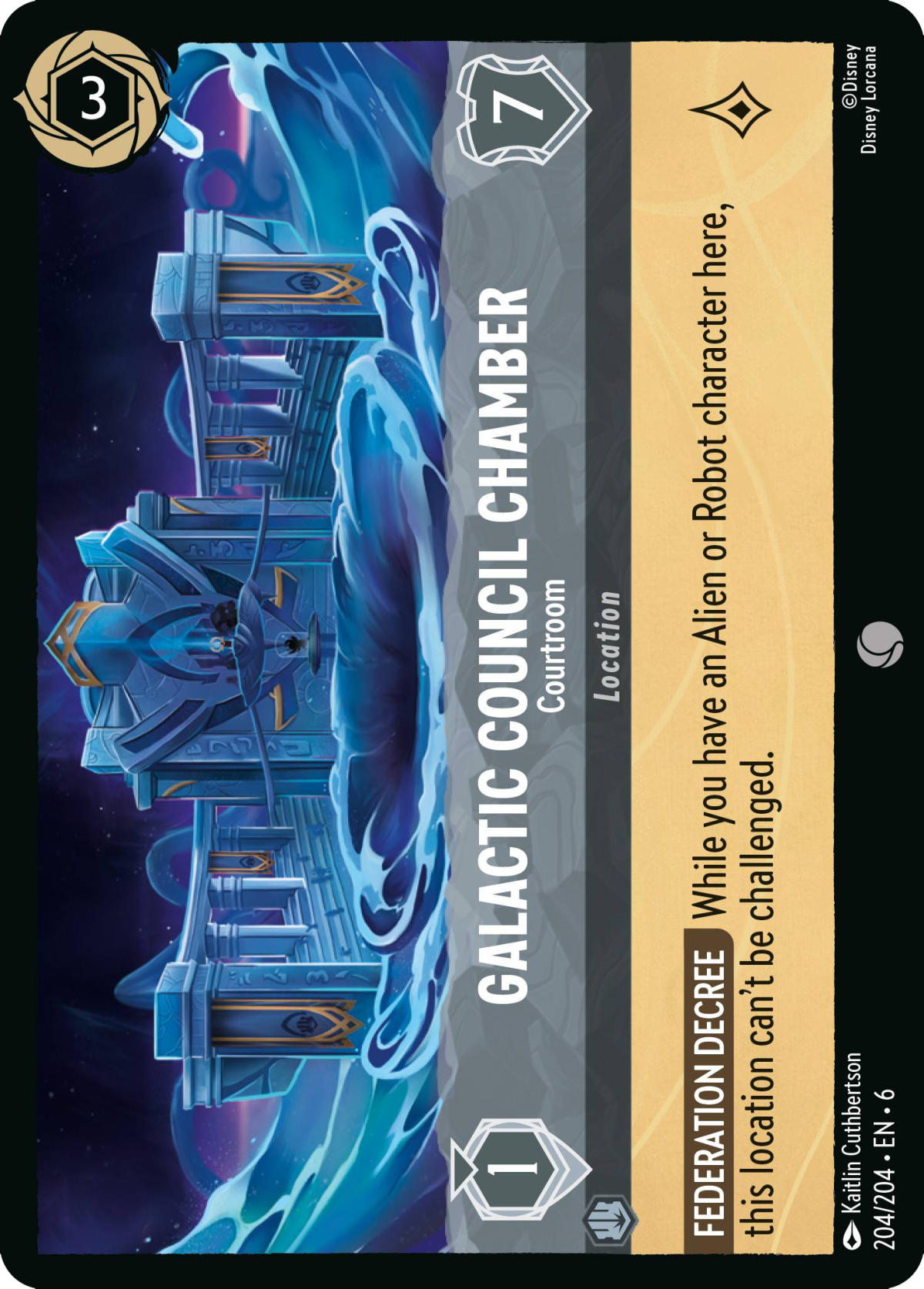 Galactic Council Chamber - Courtroom - Mushu Report (Lorcana Wiki)
