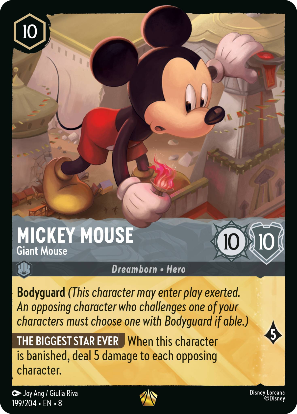 Mickey Mouse - Giant Mouse - Mushu Report (Lorcana Wiki)