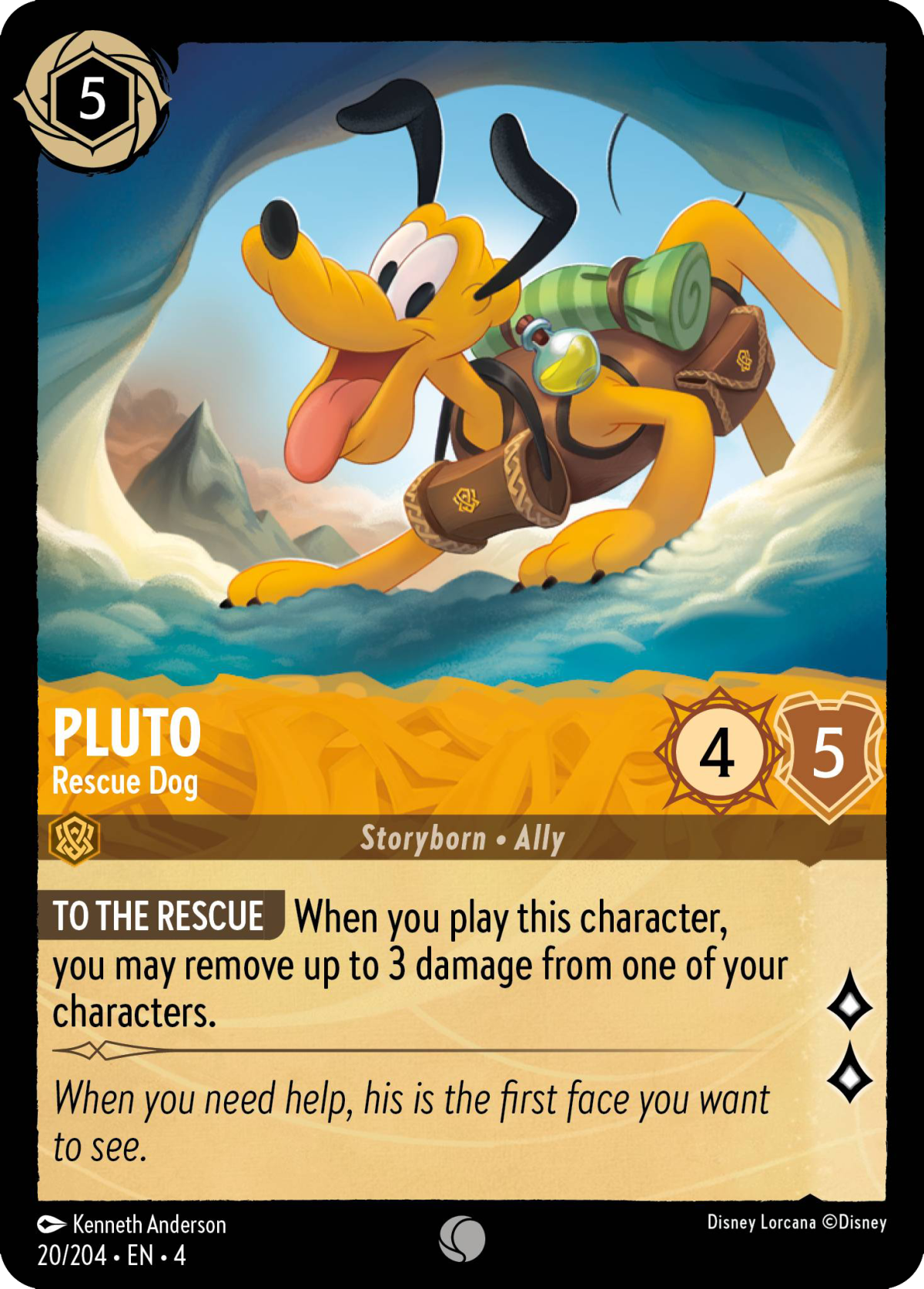 Pluto - Rescue Dog - Mushu Report (Lorcana Wiki)