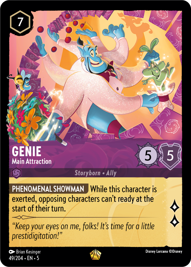 Genie - Main Attraction - Mushu Report (Lorcana Wiki)
