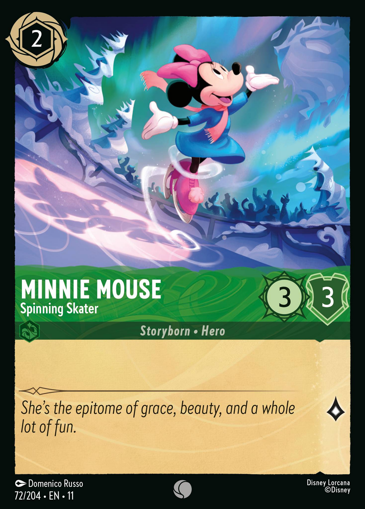 Minnie Mouse - Spinning Skater - Mushu Report (Lorcana Wiki)