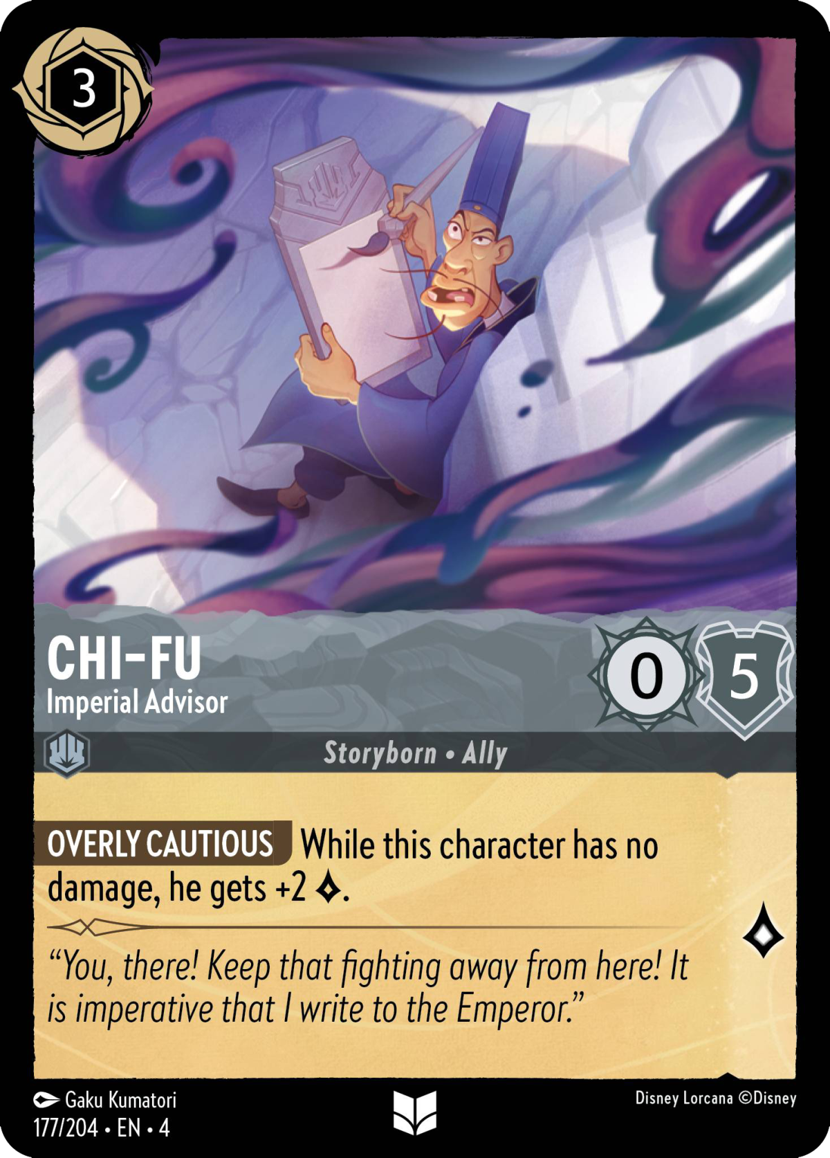 Chi‐Fu - Imperial Advisor - Mushu Report (Lorcana Wiki)