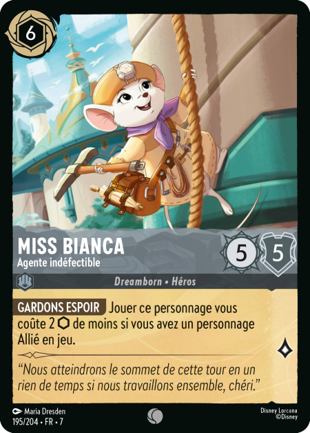 Miss Bianca - Unwavering Agent - Mushu Report (Lorcana Wiki)