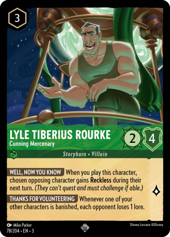 Lyle Tiberius Rourke (character) - Mushu Report (Lorcana Wiki)