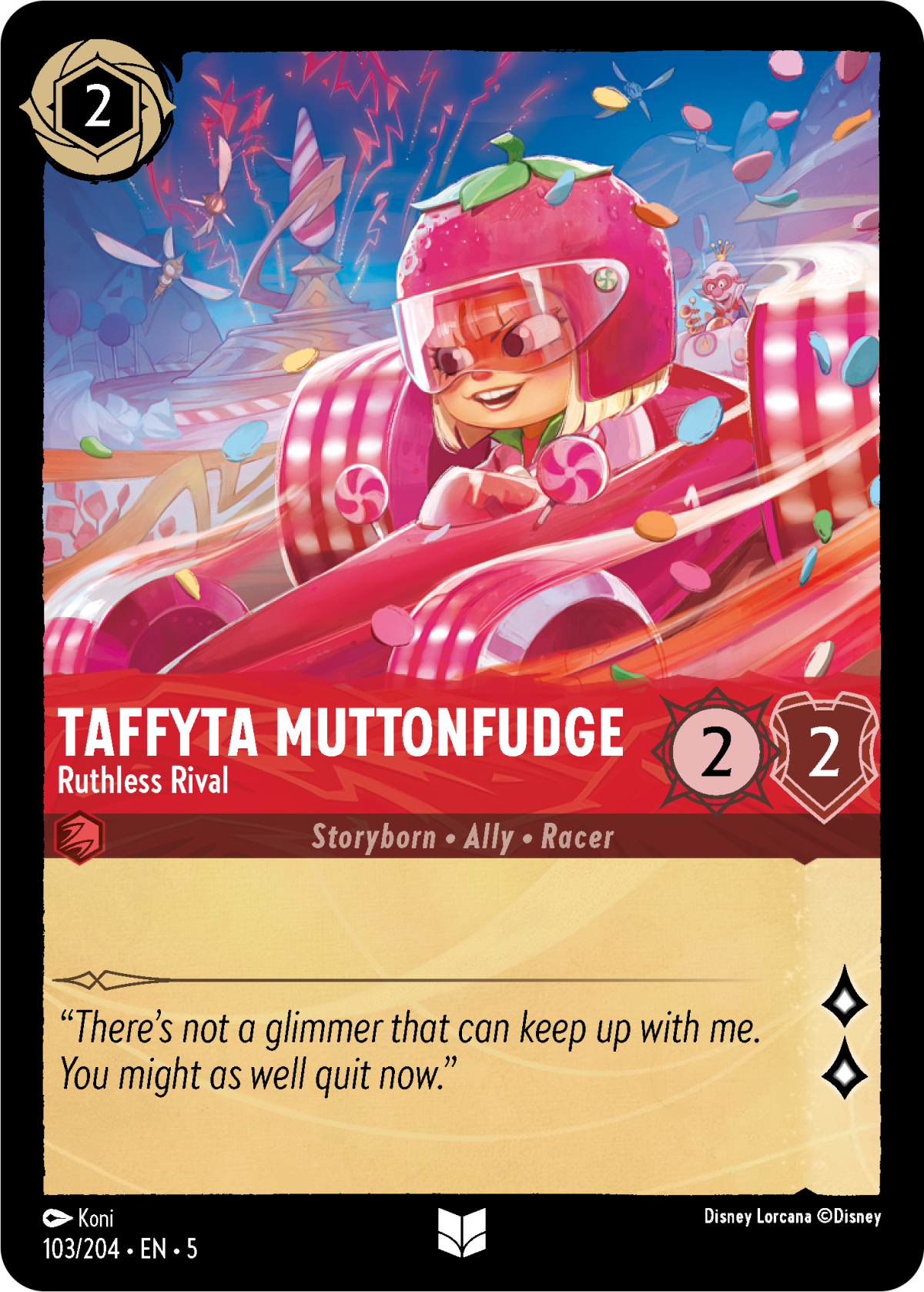 Taffyta Muttonfudge - Ruthless Rival - Mushu Report (Lorcana Wiki)