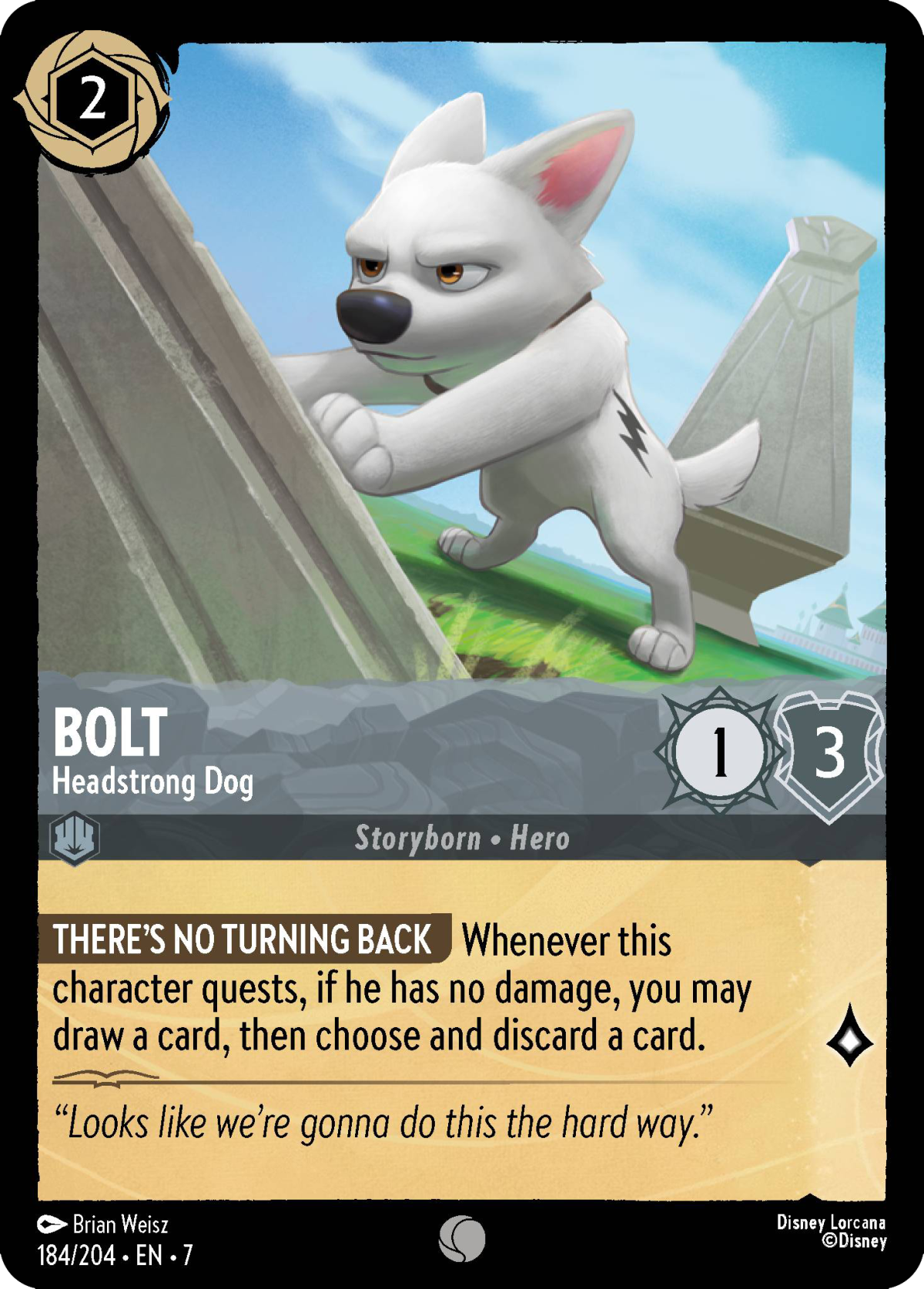 Bolt - Headstrong Dog - Mushu Report (Lorcana Wiki)