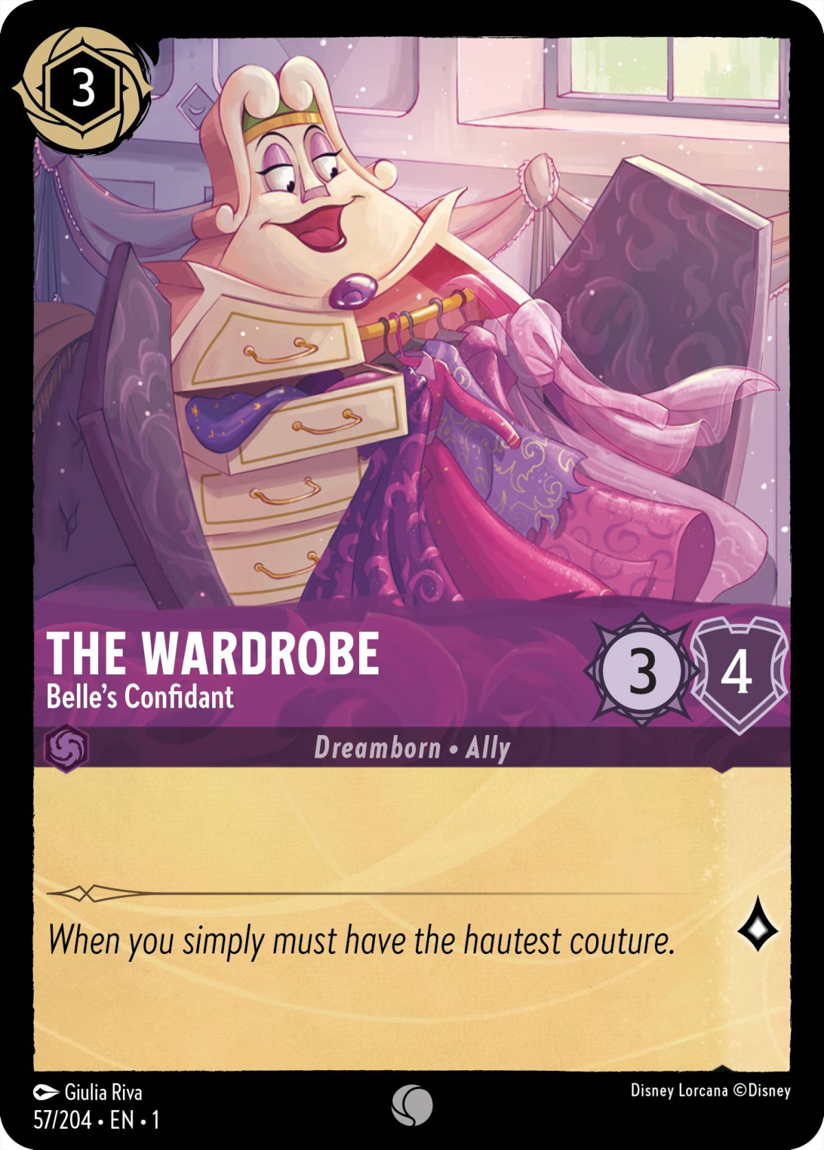 The Wardrobe - Belle's Confidant - Mushu Report (Lorcana Wiki)