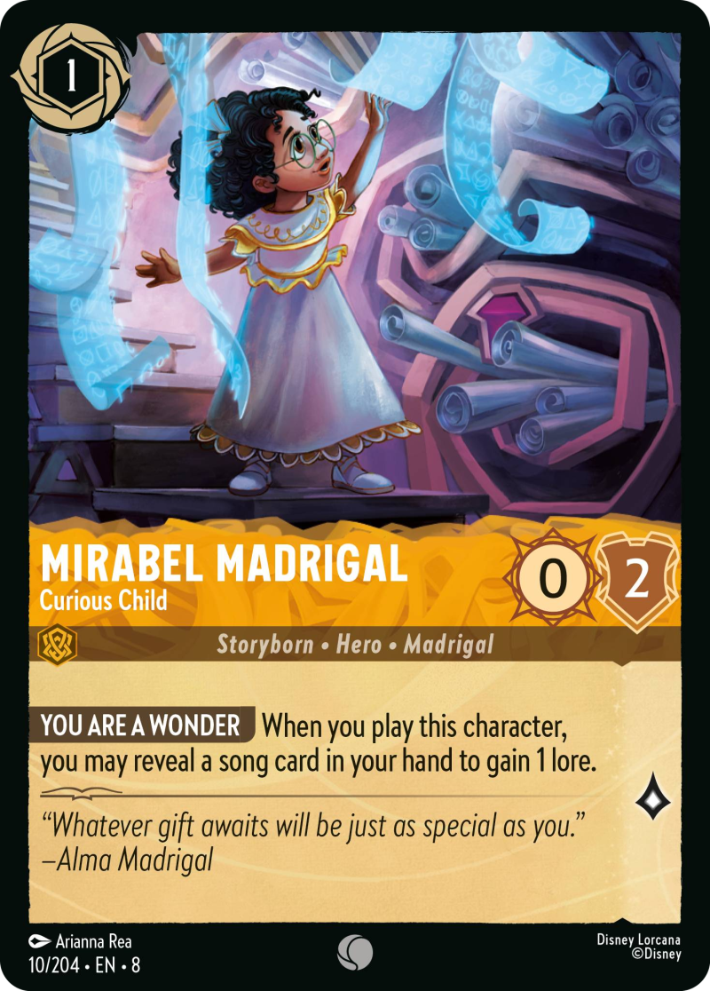 Mirabel Madrigal - Curious Child - Mushu Report (Lorcana Wiki)