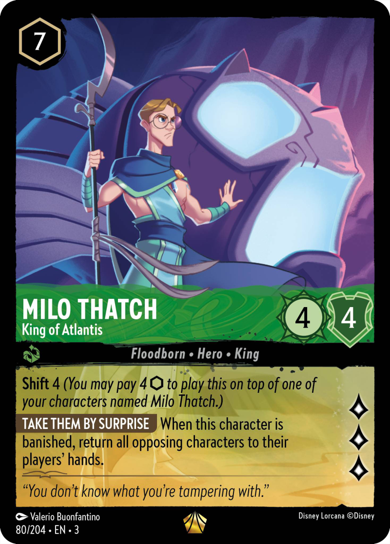 Milo Thatch - King of Atlantis - Mushu Report (Lorcana Wiki)