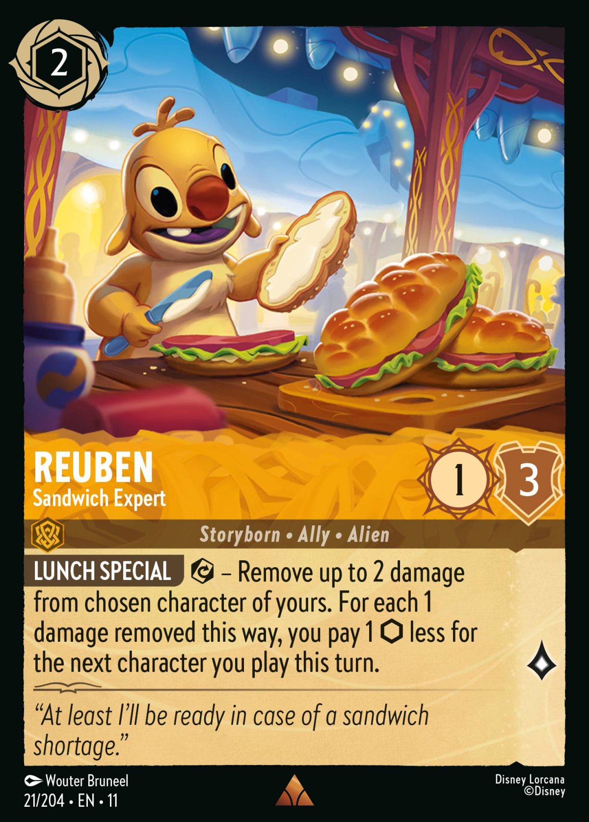 Reuben Character Mushu Report Lorcana Wiki