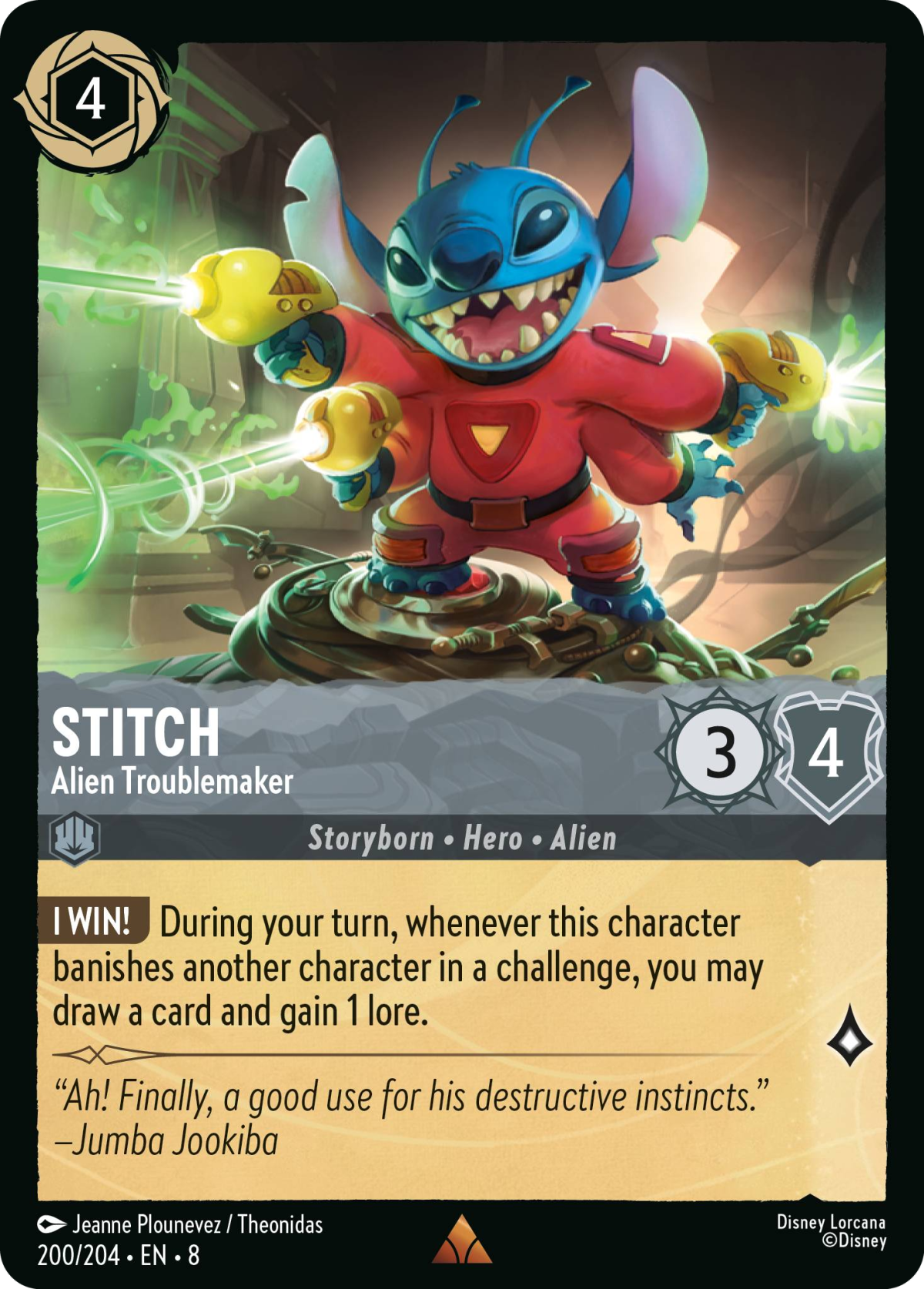 Stitch - Alien Troublemaker - Mushu Report (Lorcana Wiki)