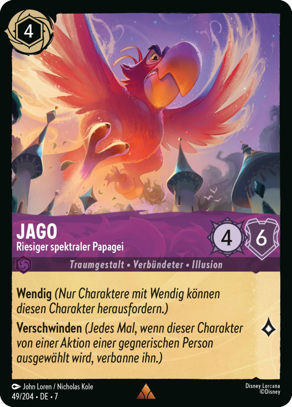 Iago - Giant Spectral Parrot - Mushu Report (Lorcana Wiki)