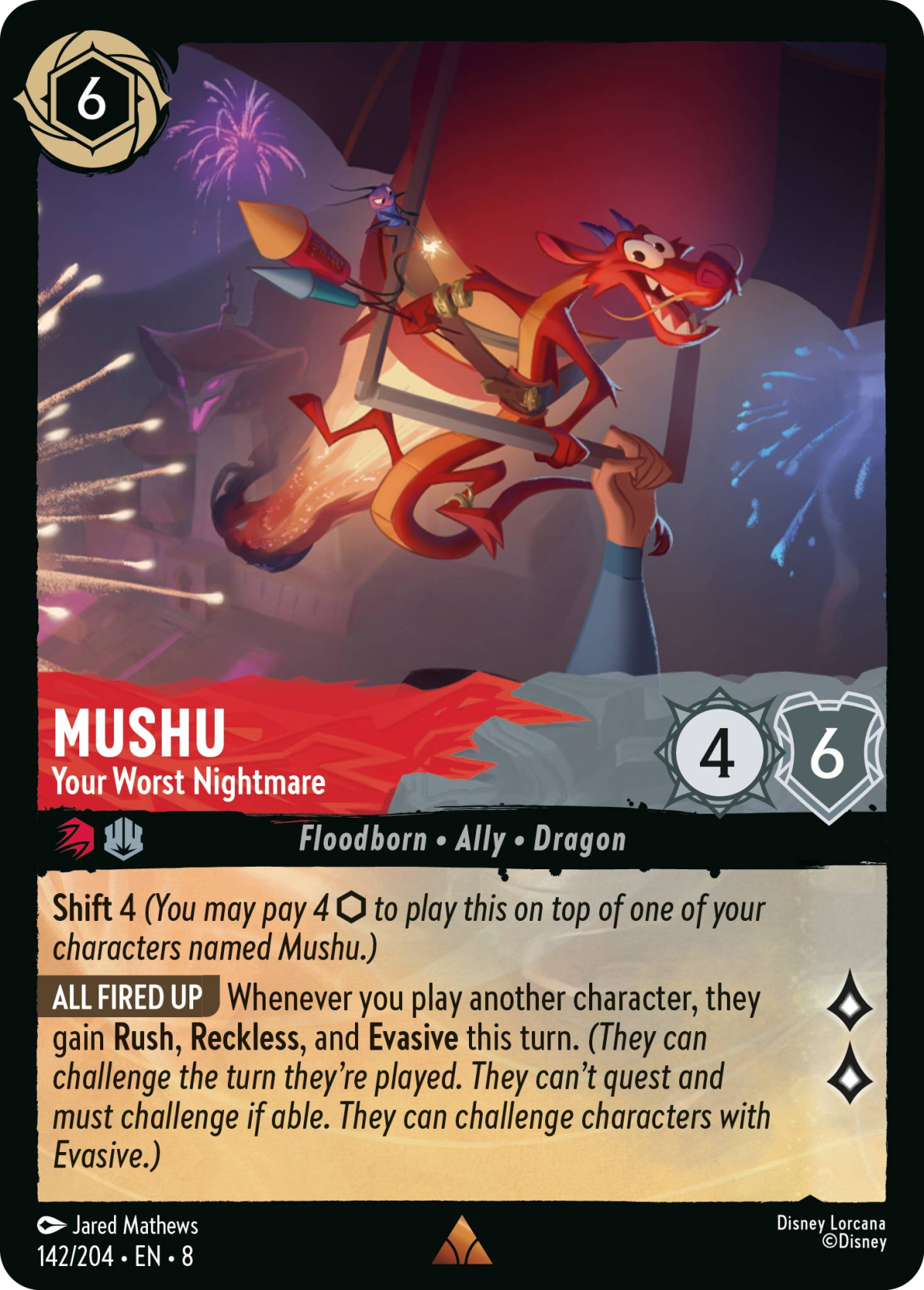 Mushu - Your Worst Nightmare - Mushu Report (Lorcana Wiki)