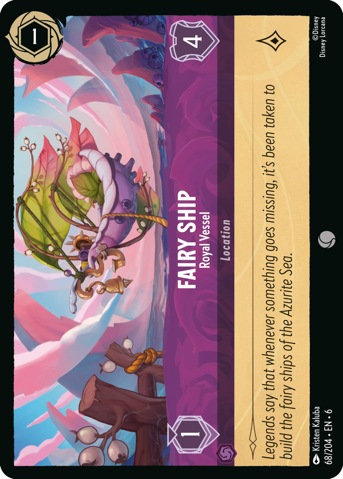 Fairy Ship - Royal Vessel - Mushu Report (Lorcana Wiki)