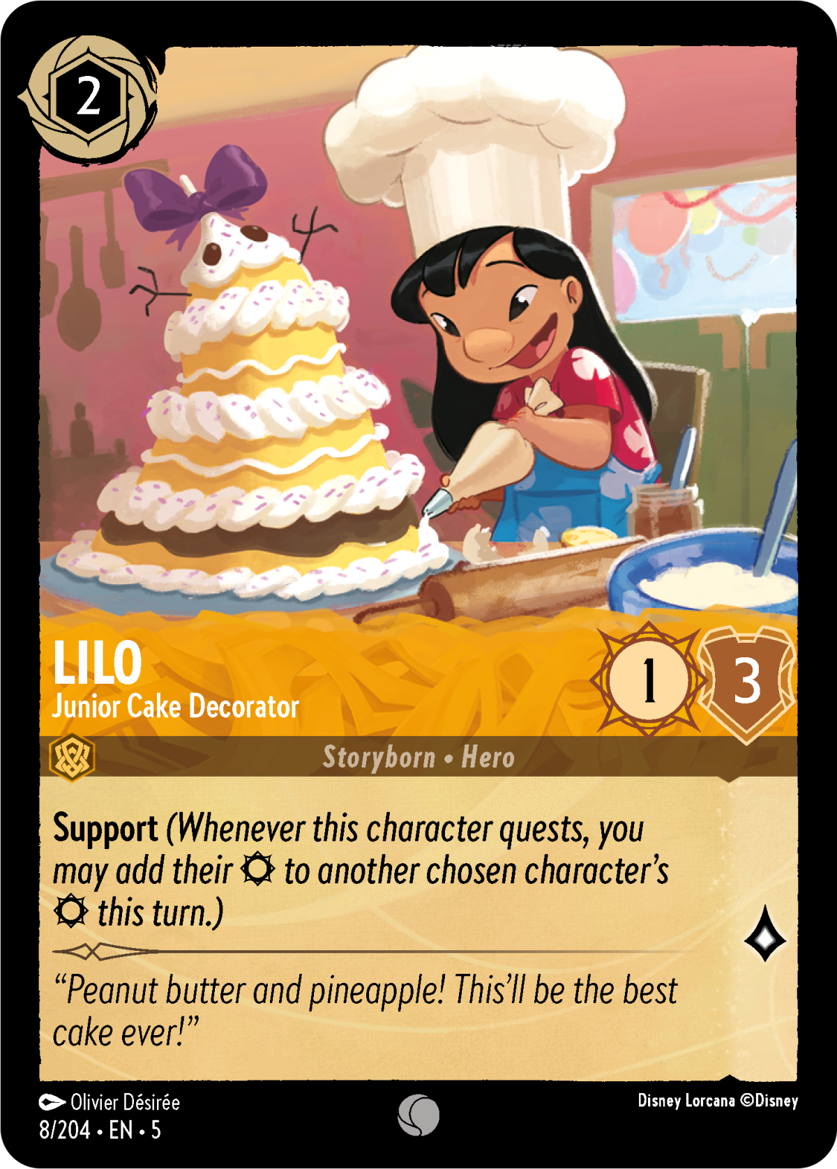 Lilo - Junior Cake Decorator - Mushu Report (Lorcana Wiki)
