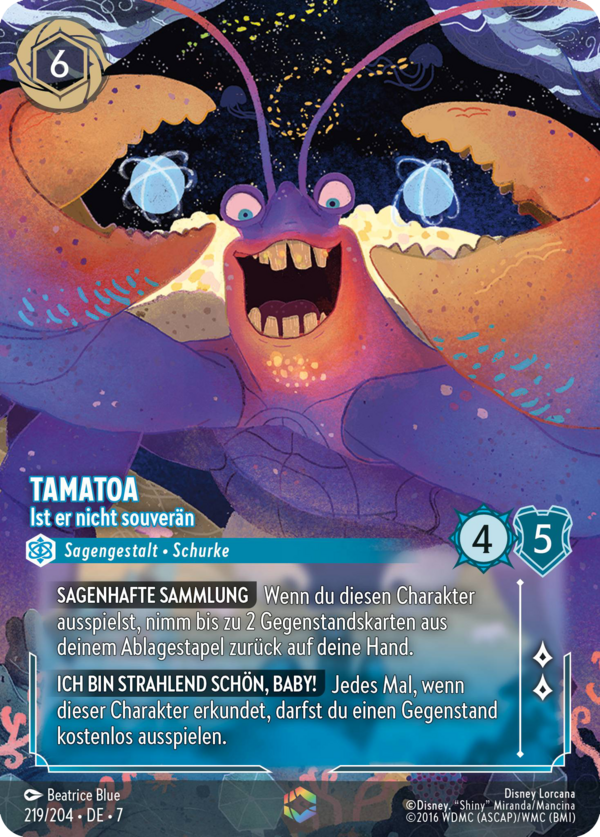 Tamatoa - Happy as a Clam - Mushu Report (Lorcana Wiki)