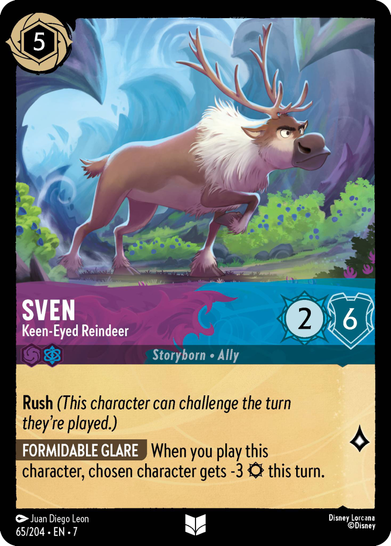 Sven - Keen‐Eyed Reindeer - Mushu Report (Lorcana Wiki)