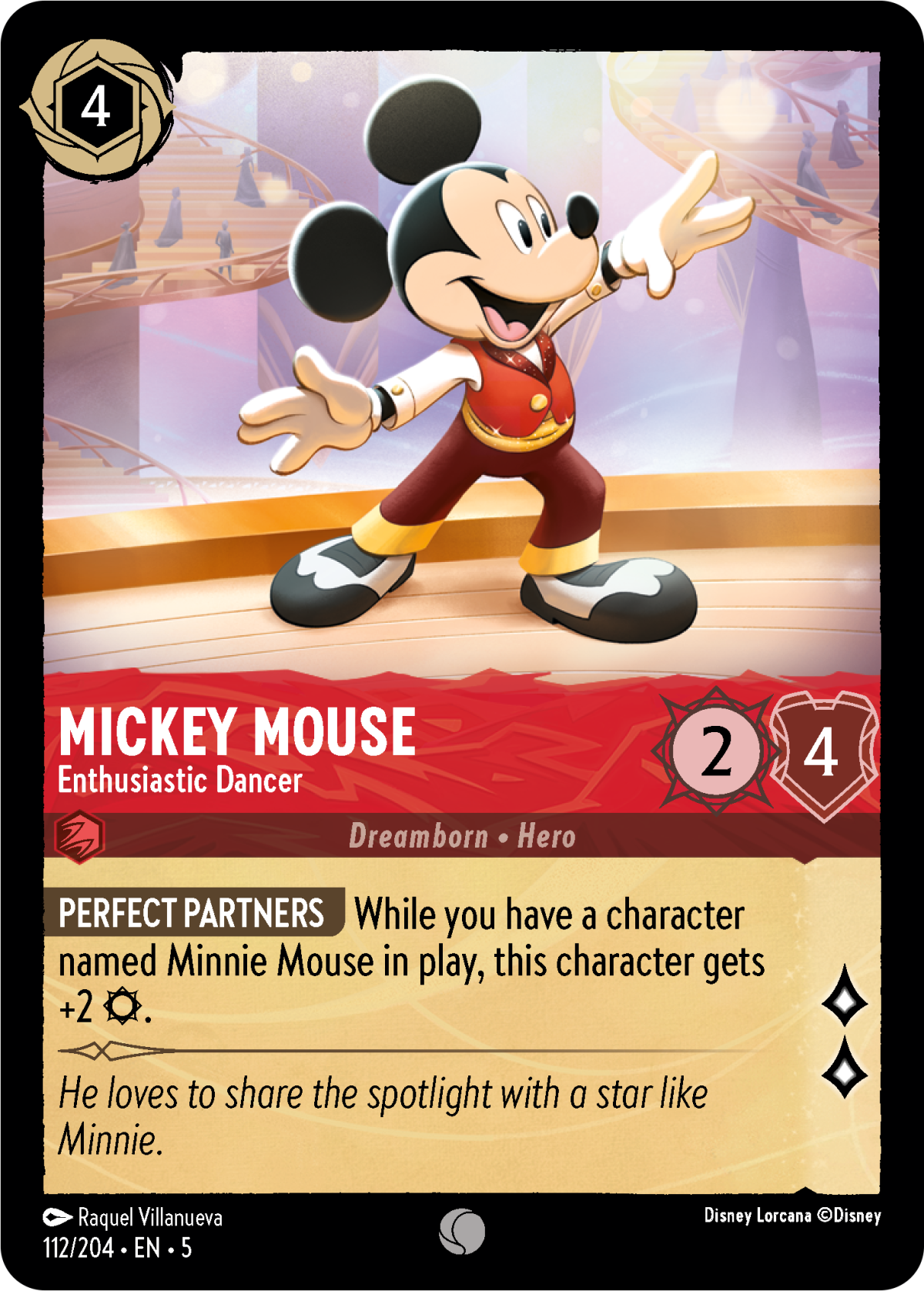 Mickey Mouse - Enthusiastic Dancer - Mushu Report (Lorcana Wiki)