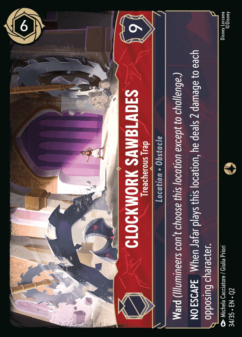 Clockwork Sawblades - Treacherous Trap - Mushu Report (Lorcana Wiki)