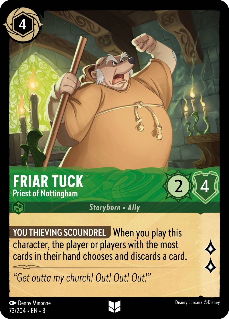 Friar Tuck (character) - Mushu Report (Lorcana Wiki)