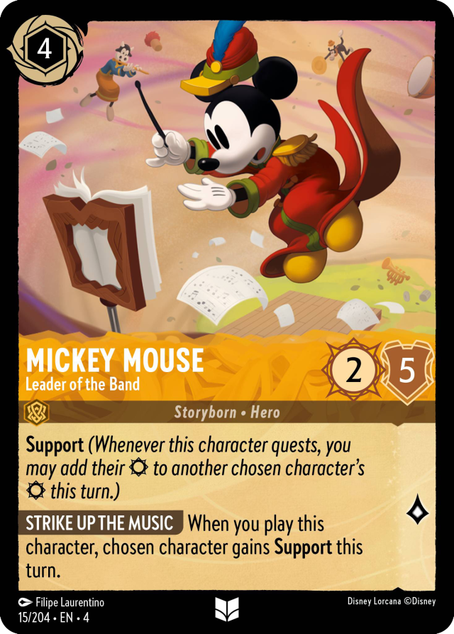 Mickey Mouse - Leader of the Band - Mushu Report (Lorcana Wiki)