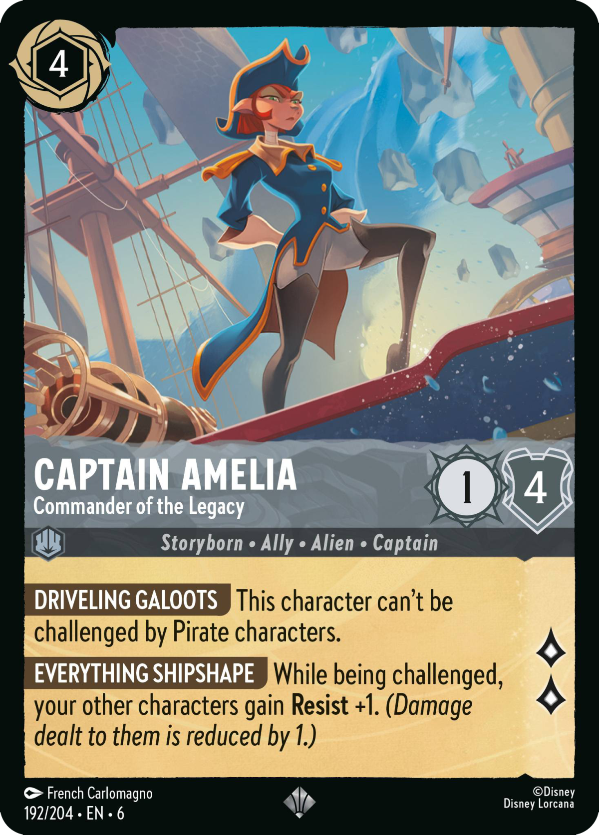 Rulings:Captain Amelia - Commander of the Legacy - Mushu Report ...