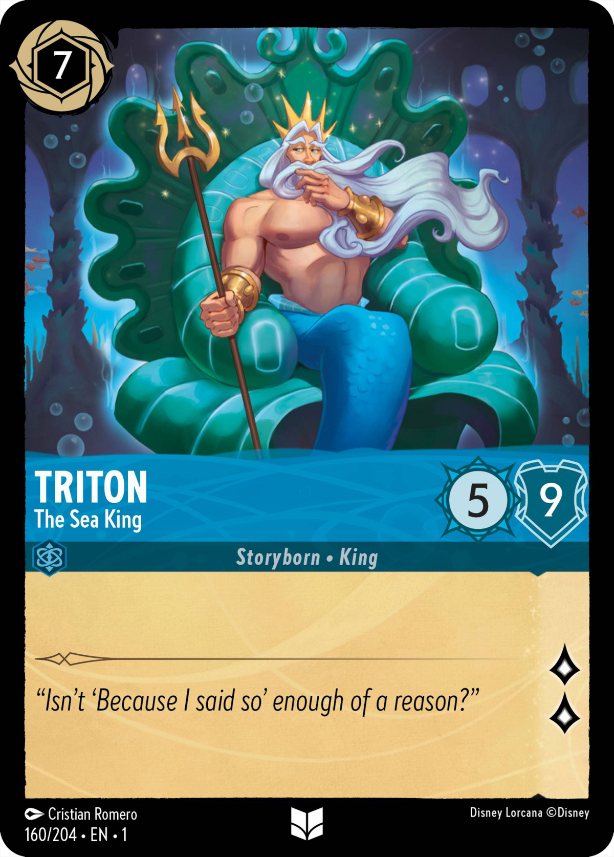 Triton (character) - Mushu Report (Lorcana Wiki)