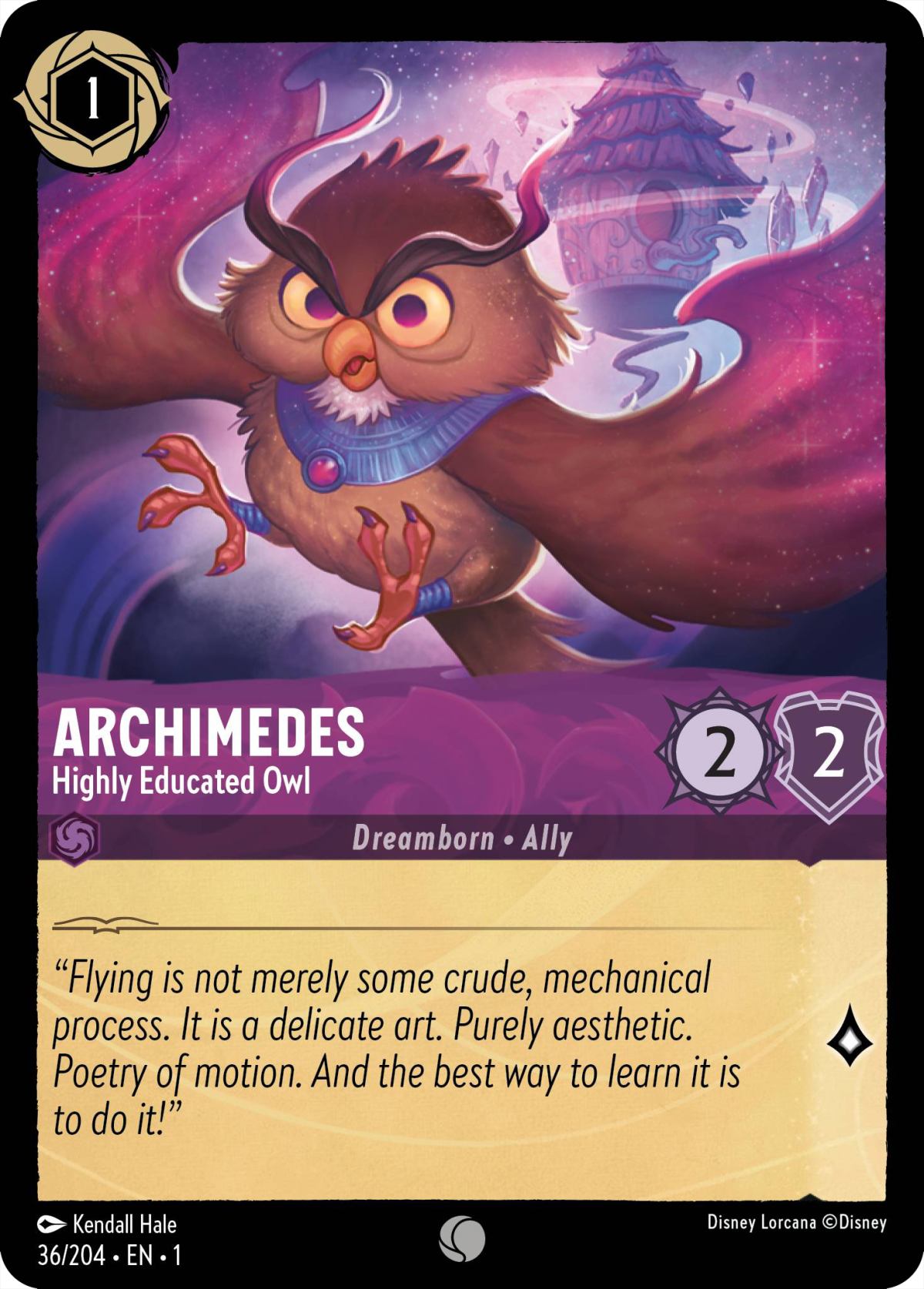 Archimedes (character) - Mushu Report (Lorcana Wiki)