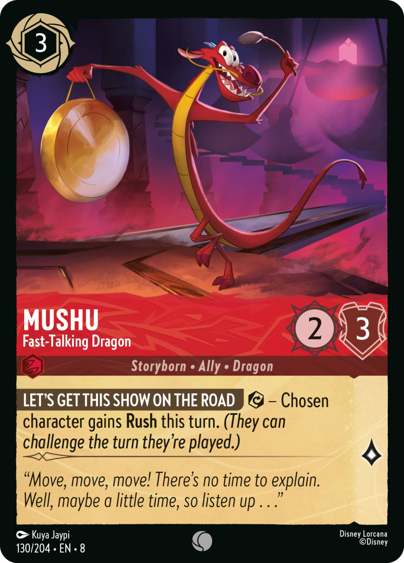 Mushu - Fast‐Talking Dragon - Mushu Report (Lorcana Wiki)