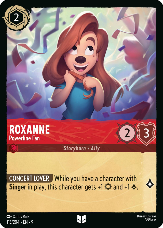 Roxanne - Powerline Fan - Mushu Report (Lorcana Wiki)