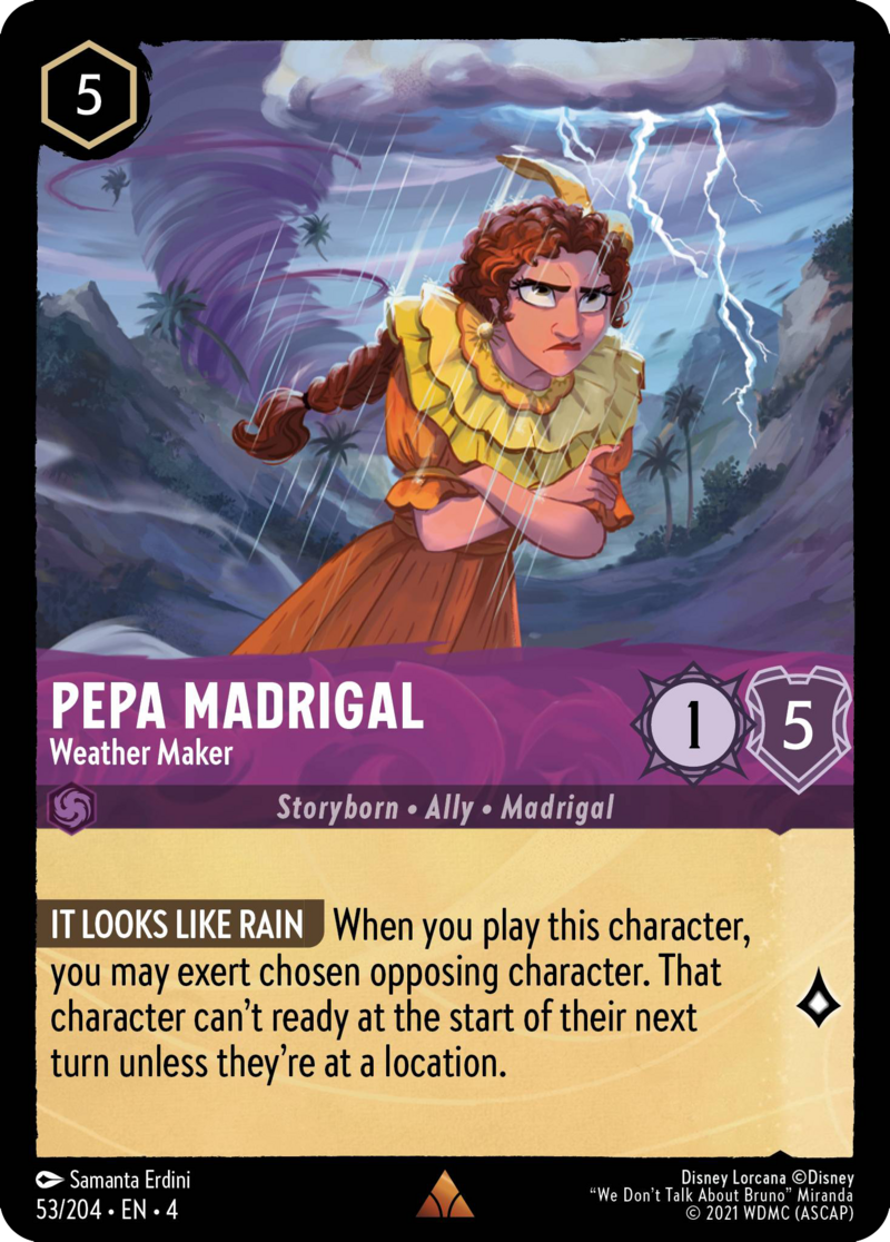 Pepa Madrigal - Weather Maker - Mushu Report (Lorcana Wiki)