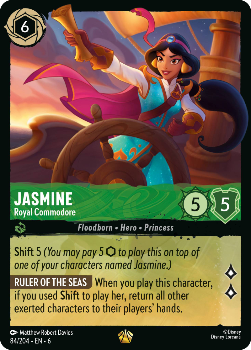 Jasmine - Royal Commodore - Mushu Report (Lorcana Wiki)